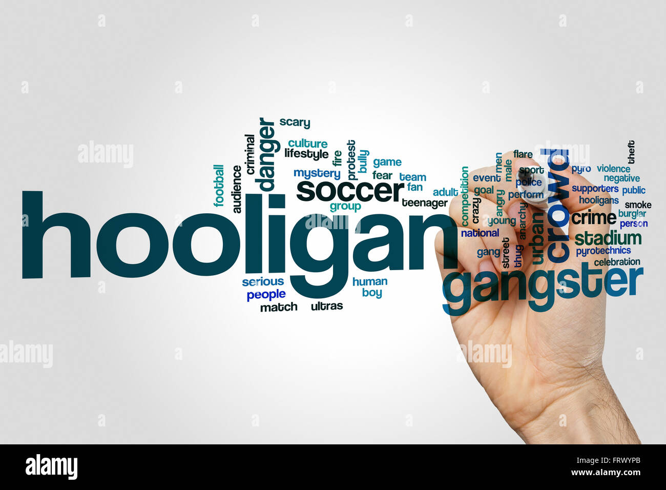 Hooligan word hi-res stock photography and images - Alamy