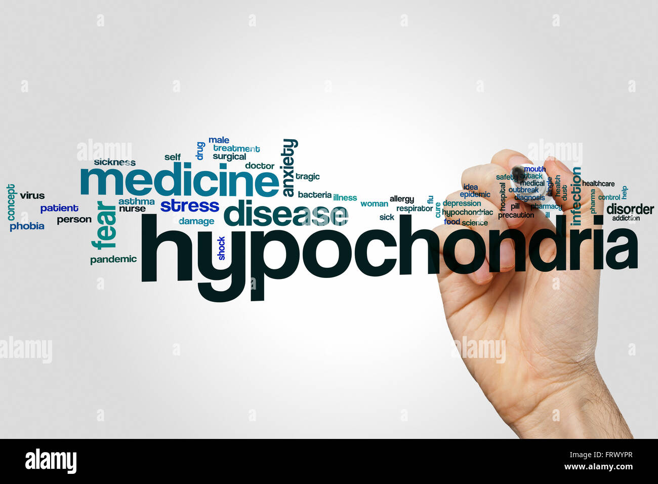 Hypochondria word cloud concept Stock Photo - Alamy