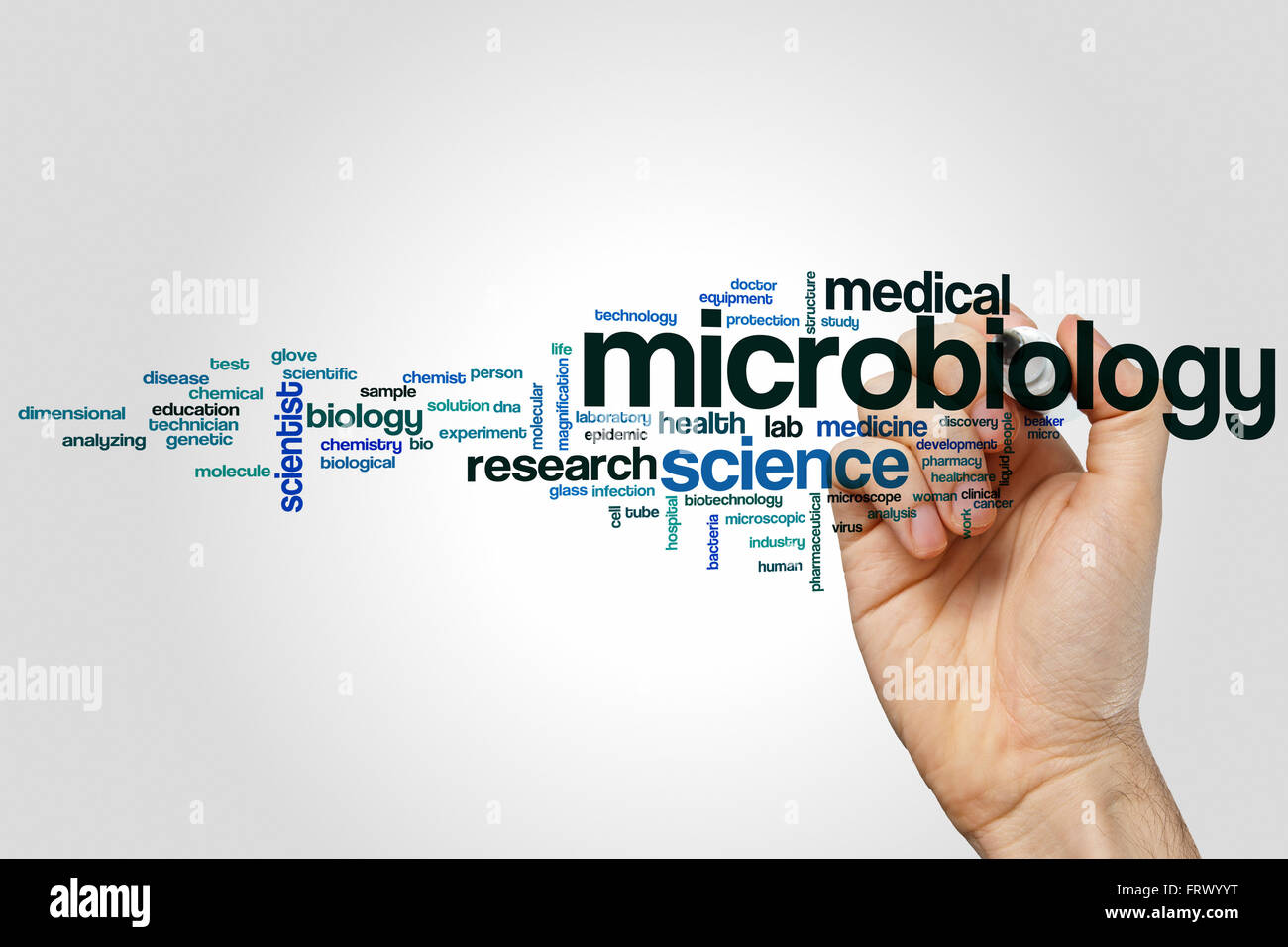Microbiology word cloud concept Stock Photo - Alamy