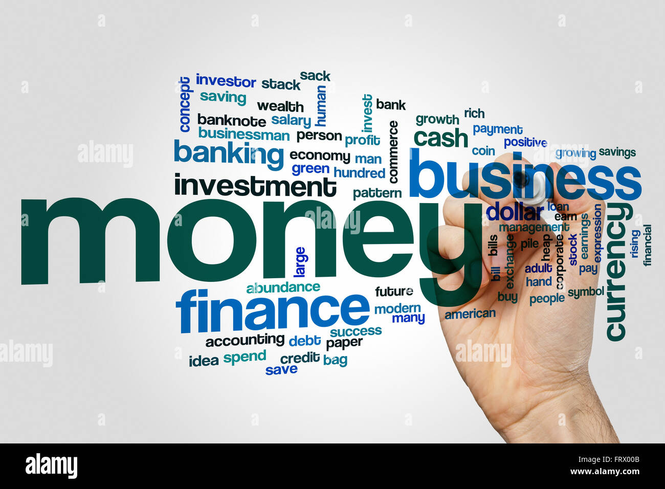 Money word cloud Stock Photo - Alamy