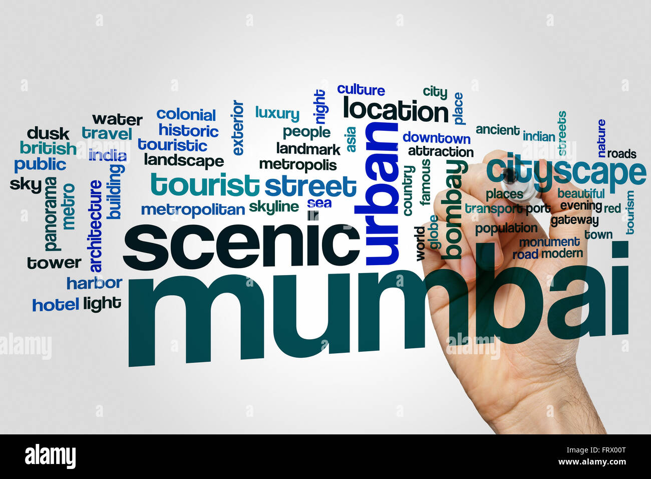 Mumbai word cloud concept Stock Photo - Alamy