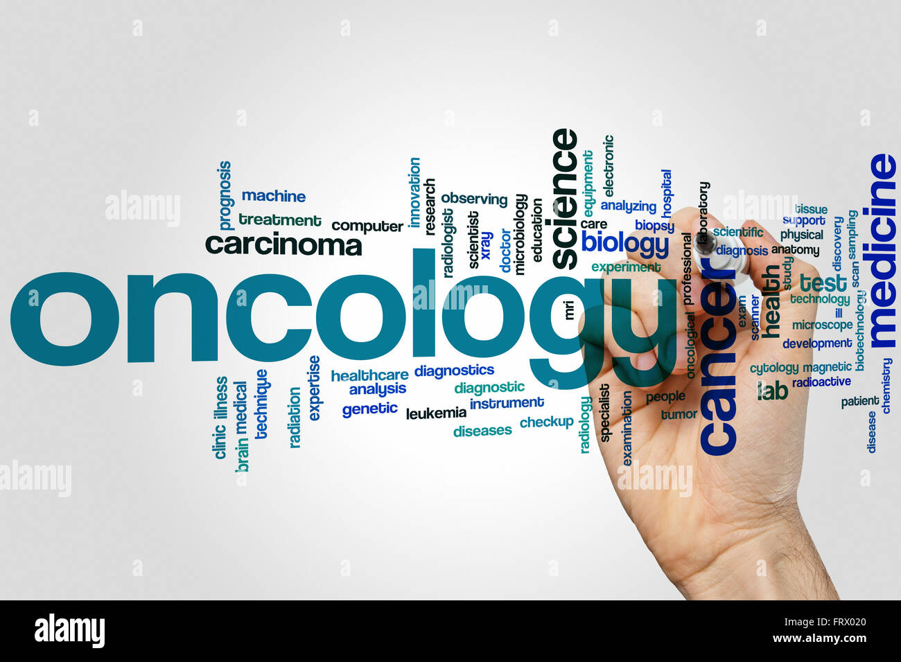 Oncology word cloud concept hi-res stock photography and images - Alamy