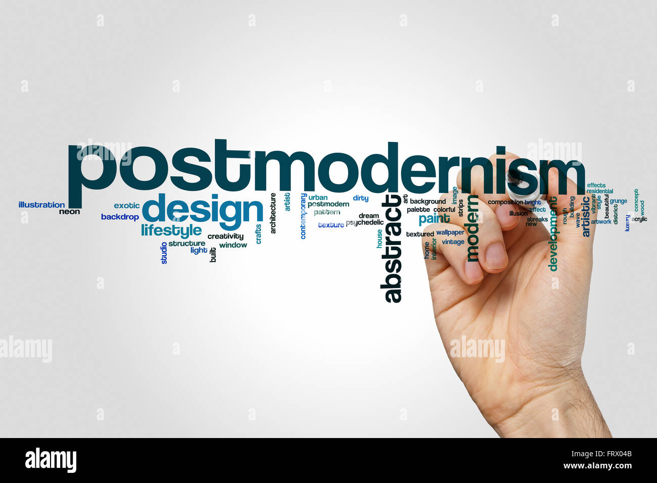 Postmodernism word cloud Stock Photo - Alamy