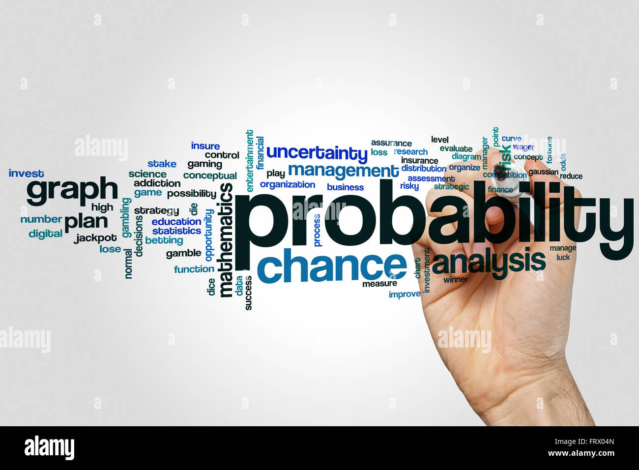 Probability word cloud concept Stock Photo - Alamy