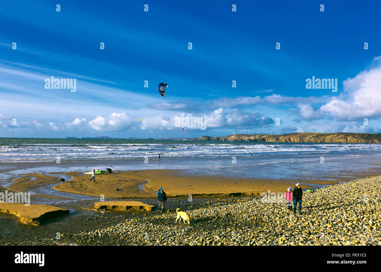 newgale beach, pembrokeshire, wales Stock Photo - Alamy