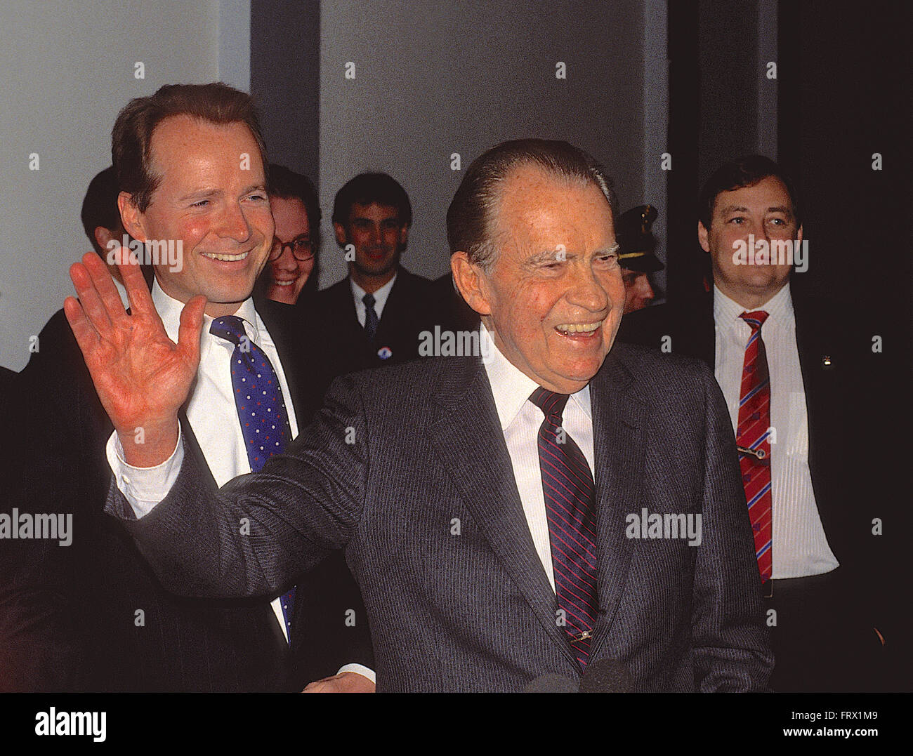 Washington, DC., USA, 1990 Former President Richard Milhous Nixon ...