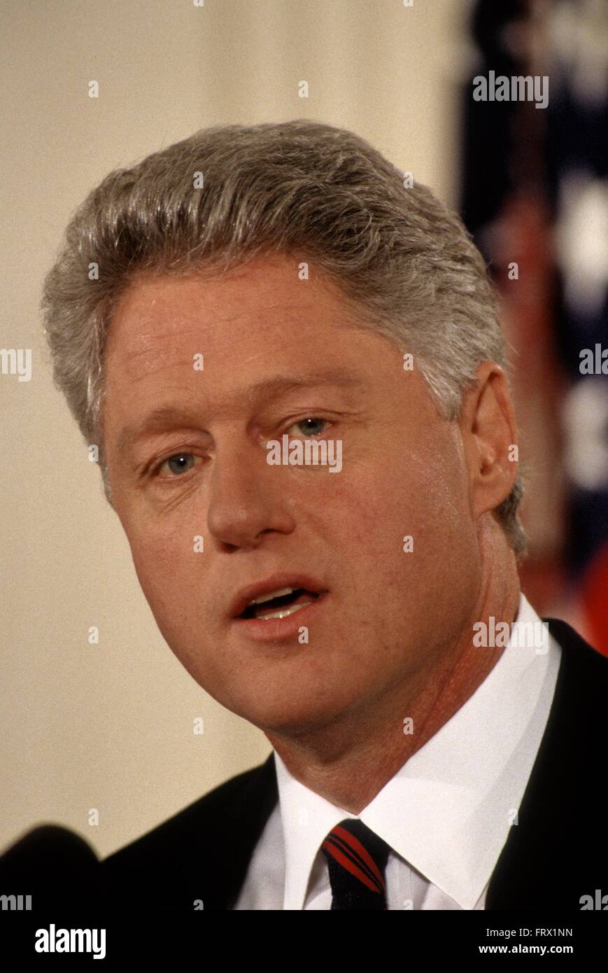 Washington, DC., USA, 1997 President William Clinton during a formal ...
