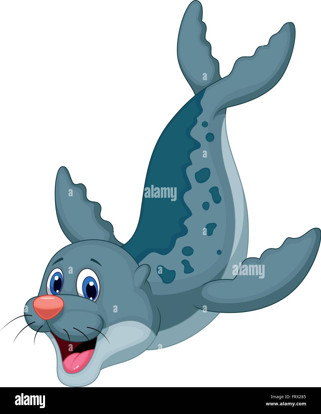 Grey seal swimming Stock Vector Images - Alamy