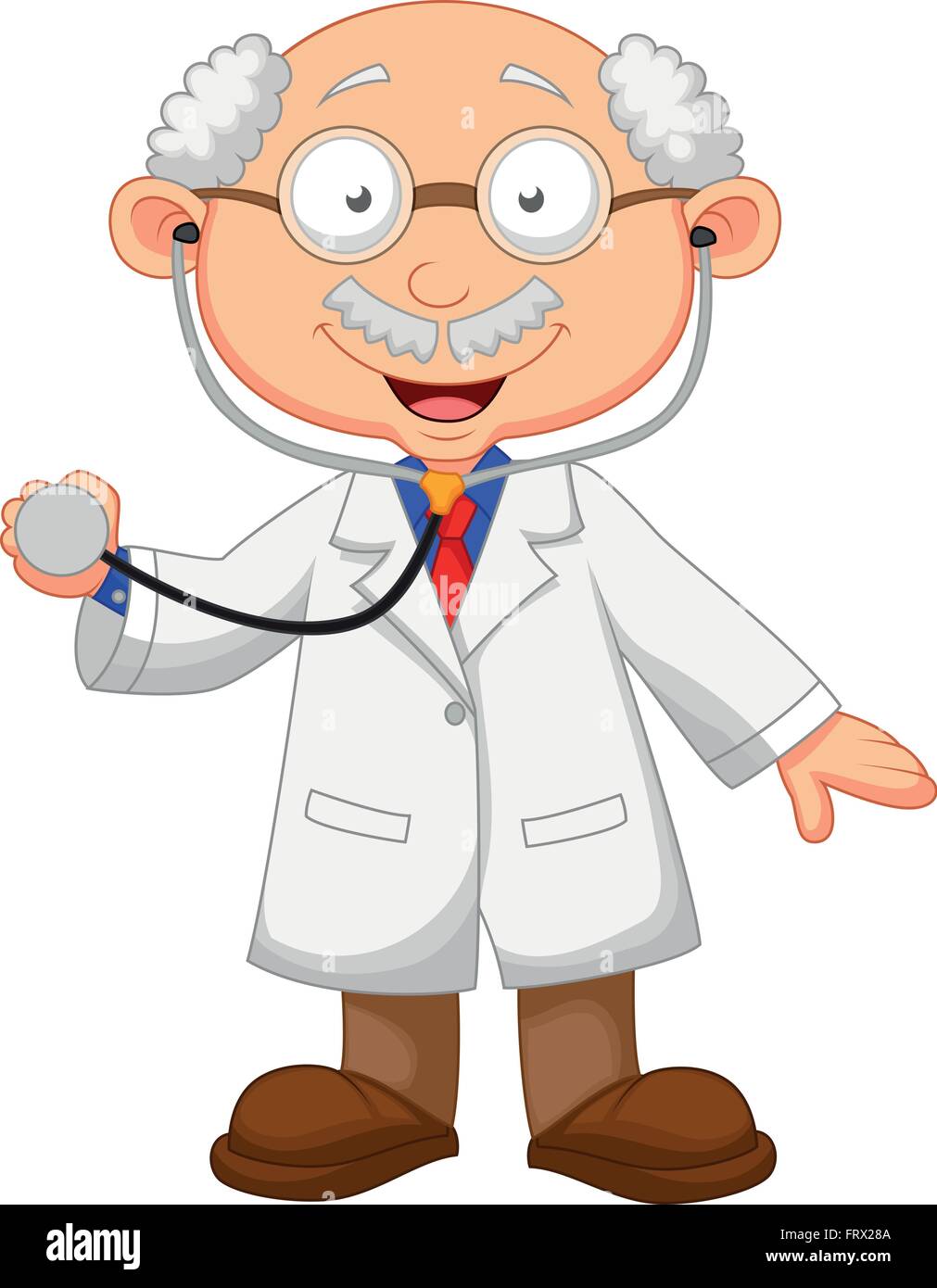 Male doctor standing crossed Stock Vector Images - Alamy