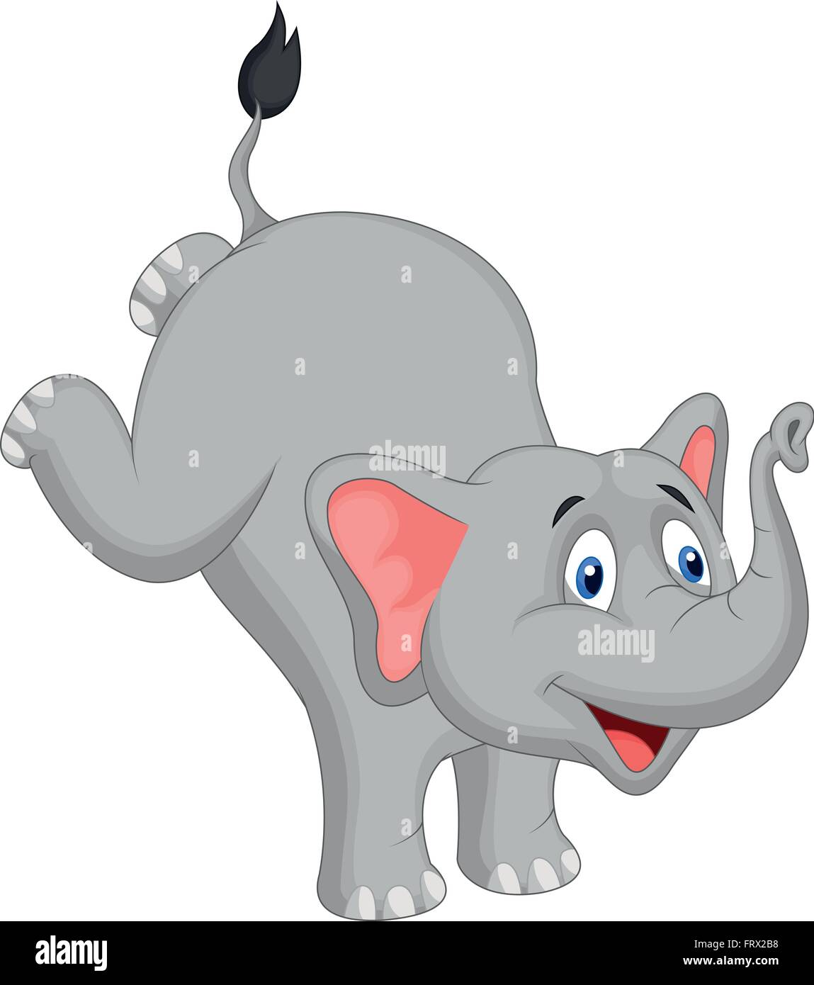 Cute elephant cartoon Stock Vector Image & Art - Alamy