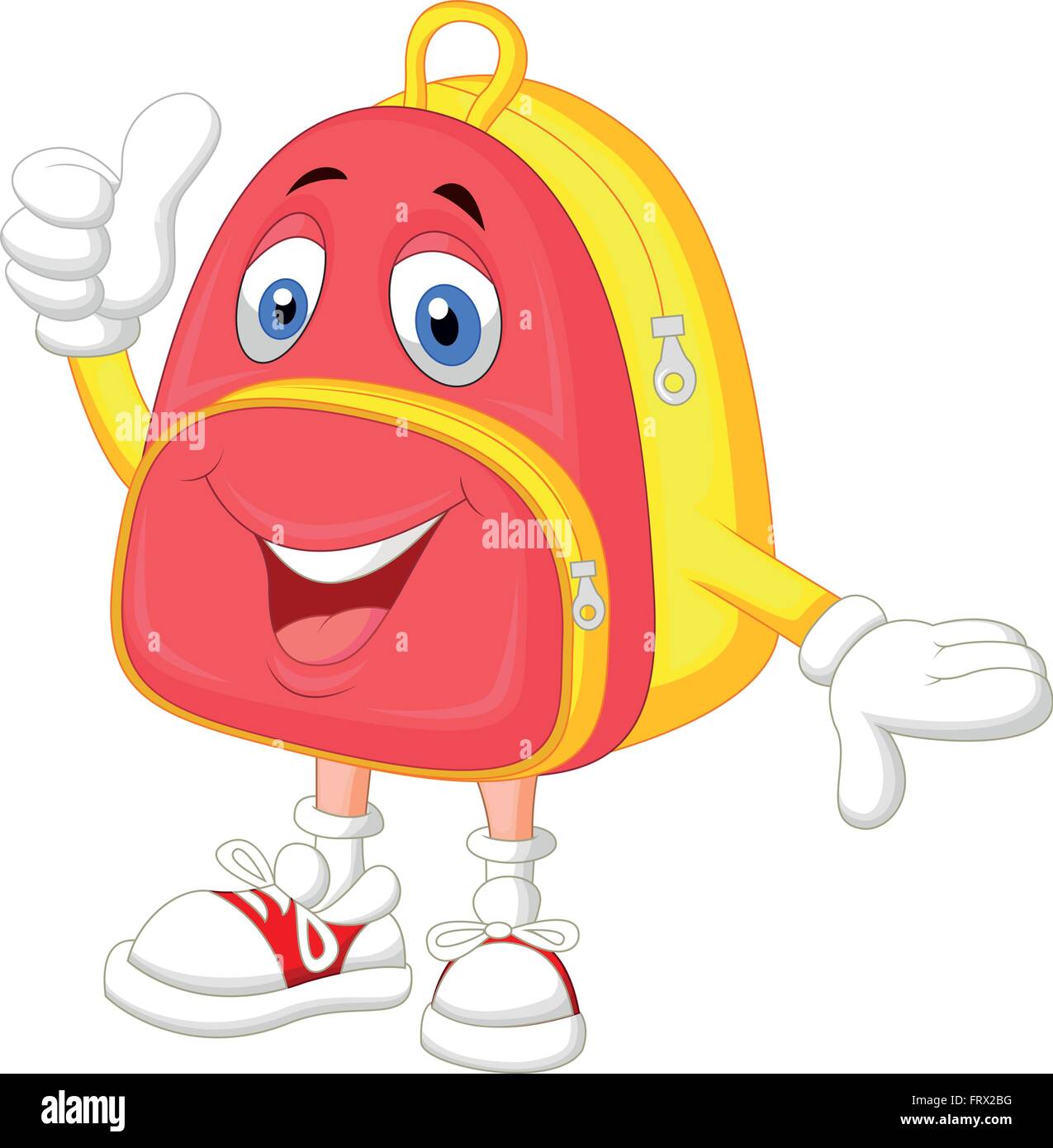 Cute bag cartoon with thumb up Stock Vector Image & Art - Alamy