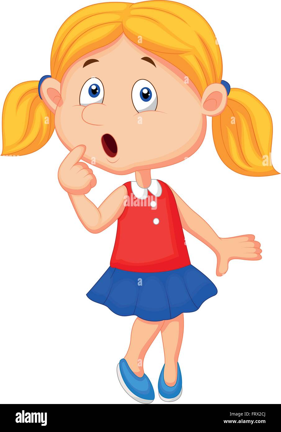 Teenager thoughtful thinking Stock Vector Images - Alamy