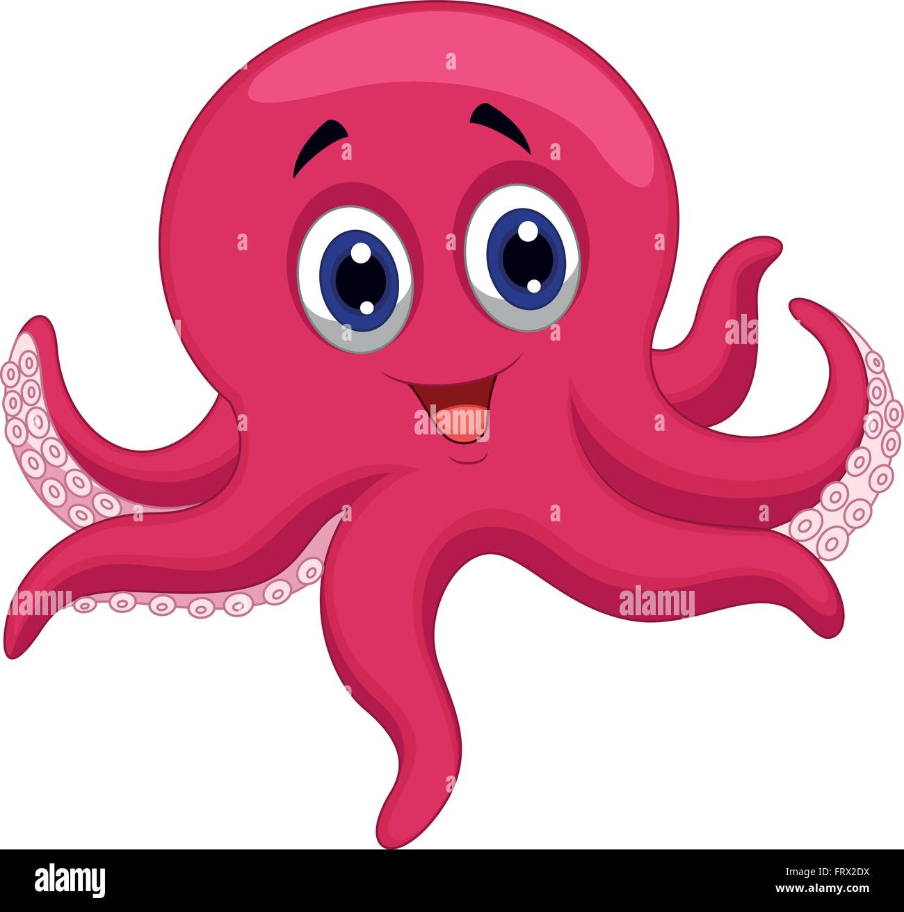 Cartoon octopus waving hi-res stock photography and images - Alamy