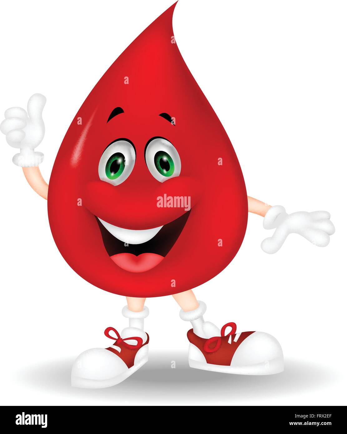 Blood cartoon character thumb up Stock Vector Image & Art - Alamy