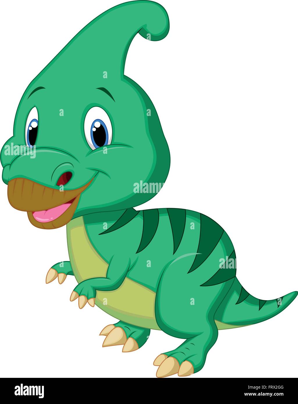 Dinosaur Parasaurolophus cartoon Stock Vector Image & Art - Alamy