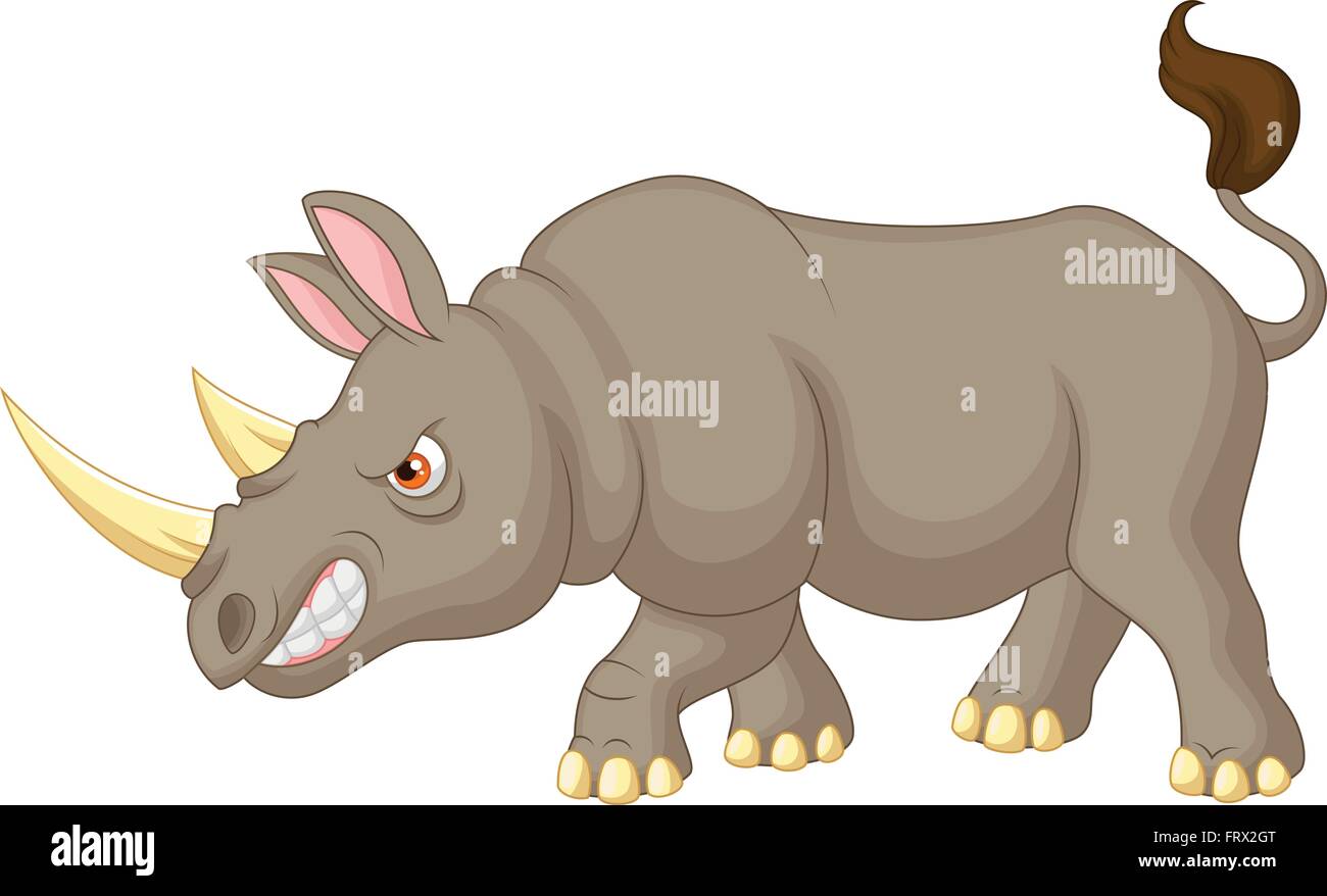 Angry Rhino Cartoon Images
