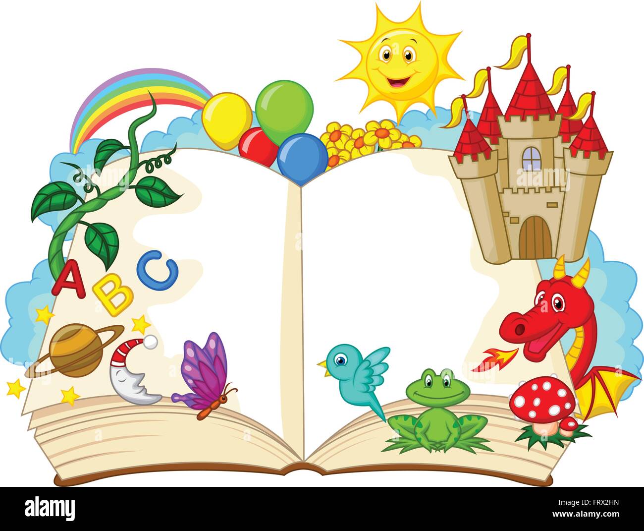Fantasy book cartoon Stock Vector Image & Art - Alamy