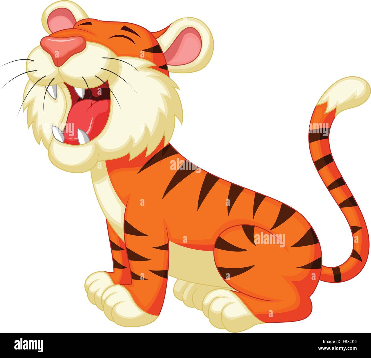 Cartoon fierce tiger animal character hi-res stock photography and ...