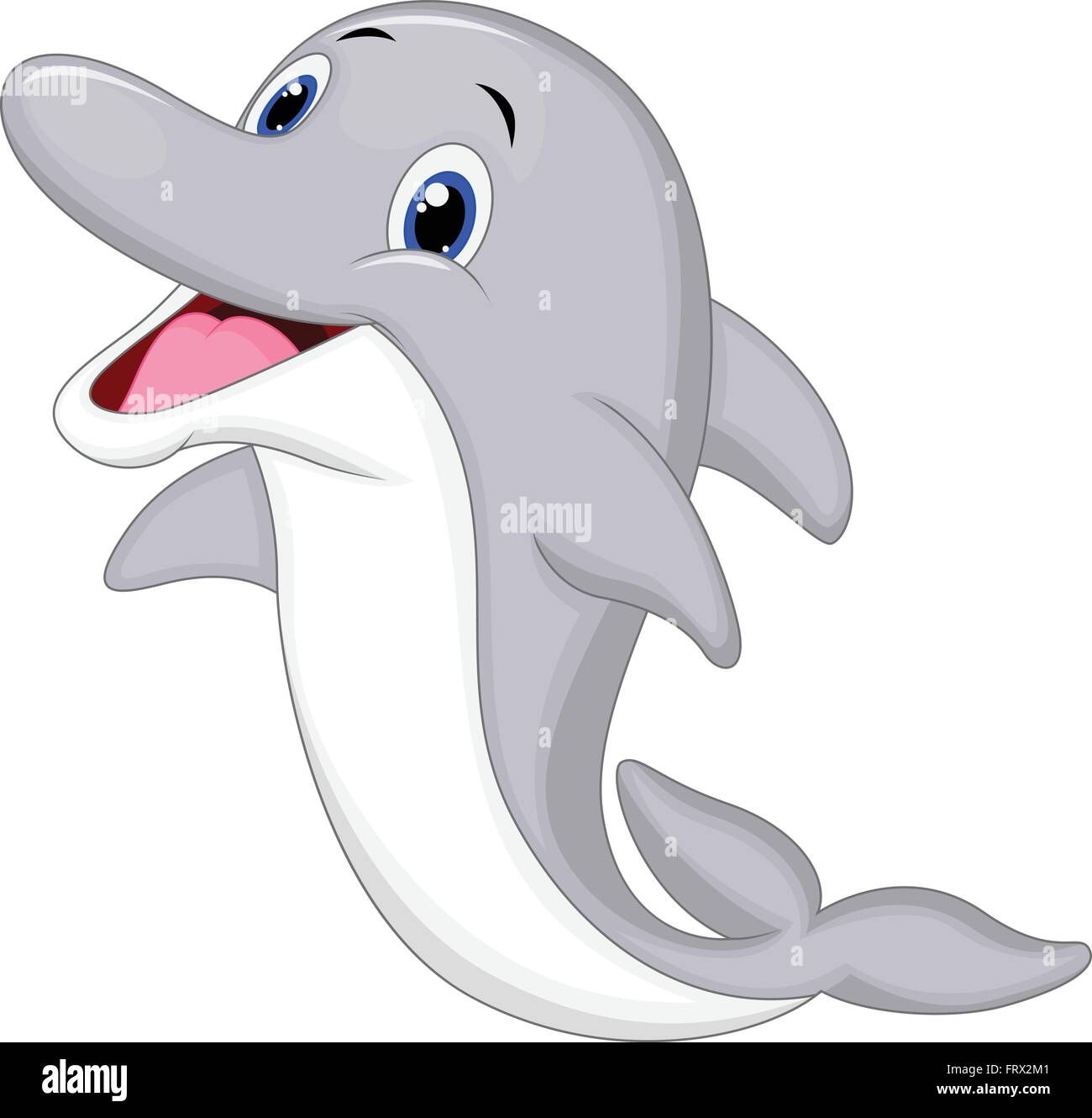 Grey dolphin Stock Vector Images - Alamy