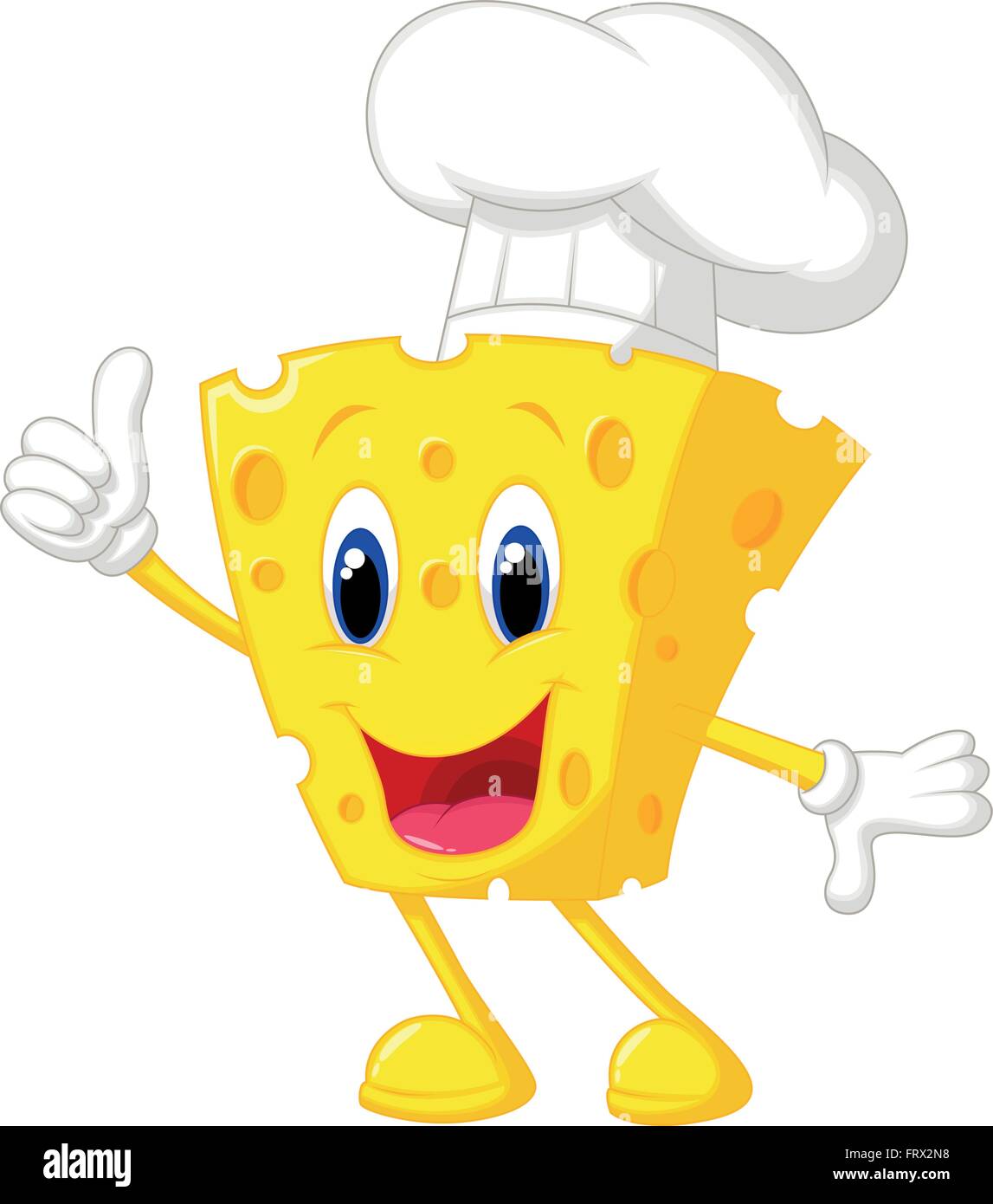 Cute chef cheese cartoon giving thumb up Stock Vector Image & Art - Alamy