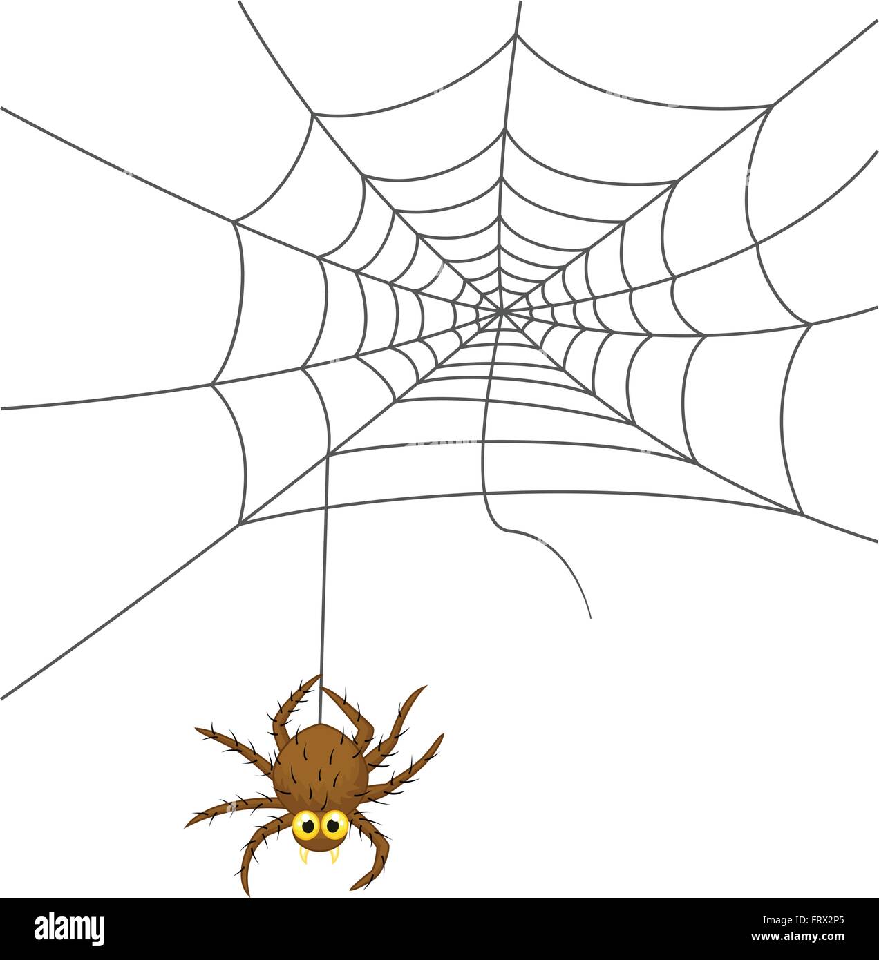 Spider web cartoon Stock Vector Image & Art - Alamy