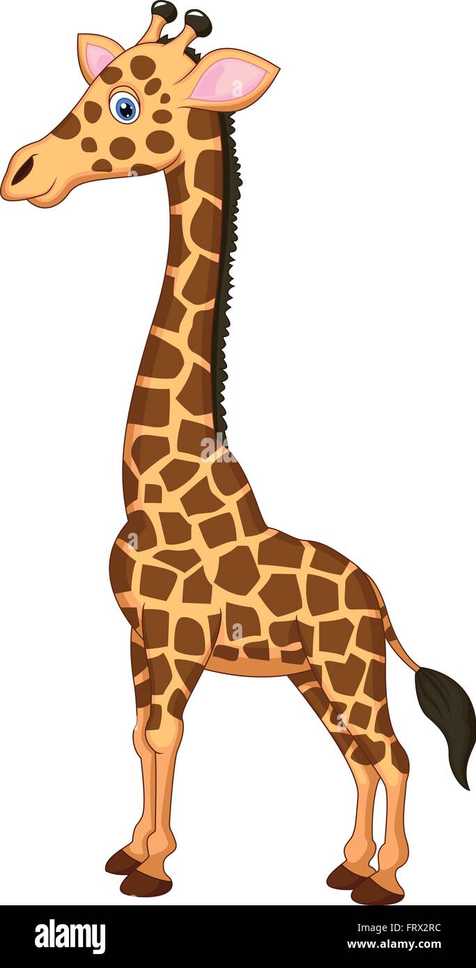 Cute giraffe cartoon Stock Vector Image & Art - Alamy