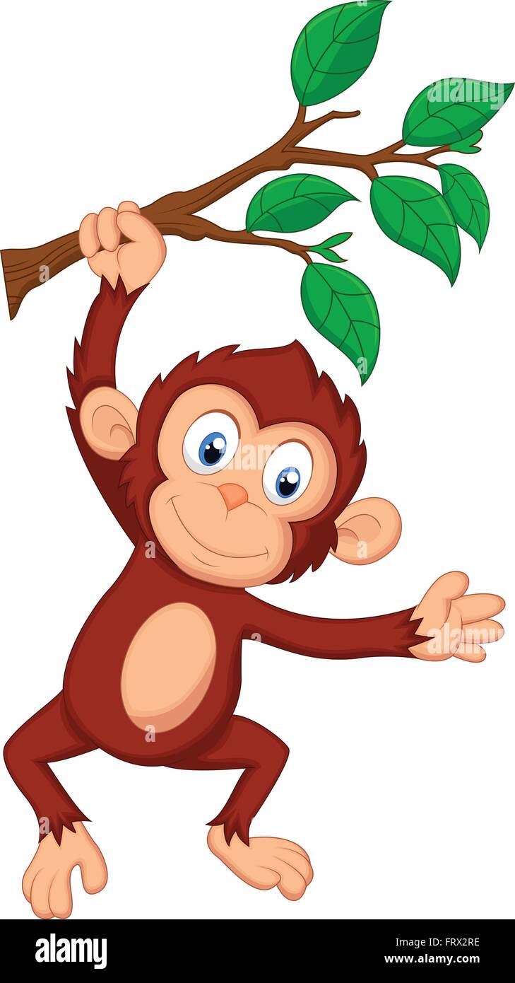 Cartoon character child hanging Cut Out Stock Images & Pictures - Alamy