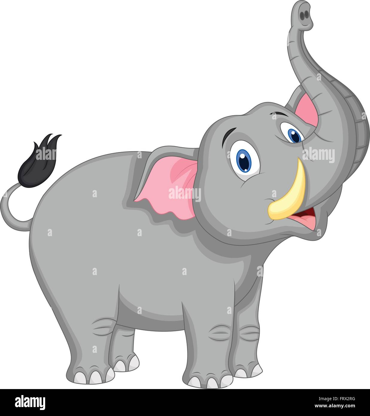 Cute elephant cartoon Stock Vector Image & Art - Alamy