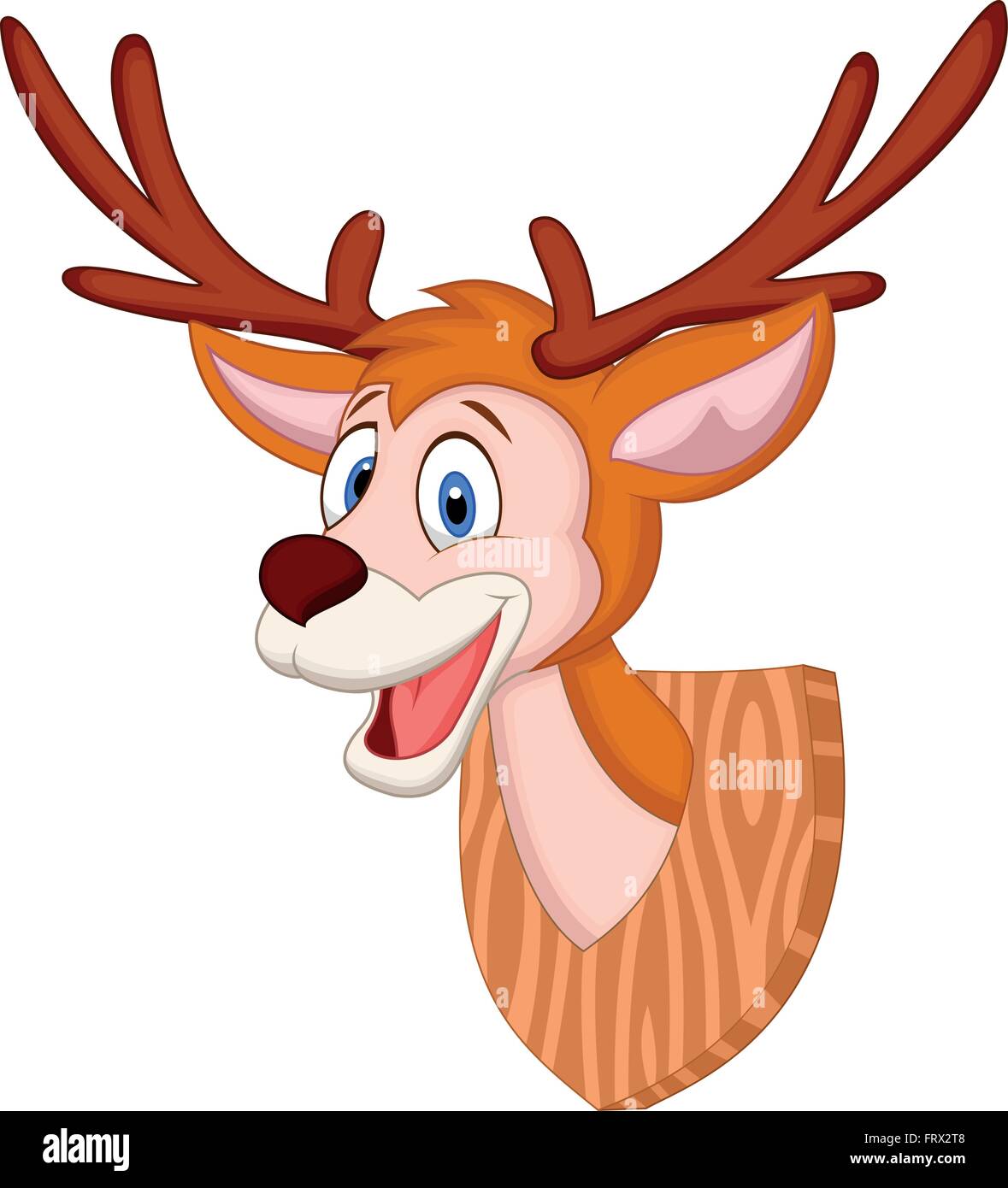 Deer head cartoon Stock Vector Image & Art - Alamy
