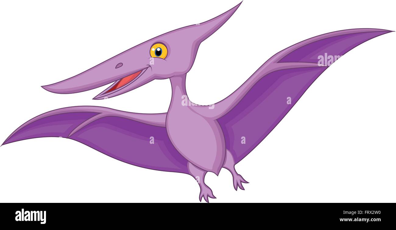 Happy pterodactyl cartoon Stock Vector Image & Art - Alamy