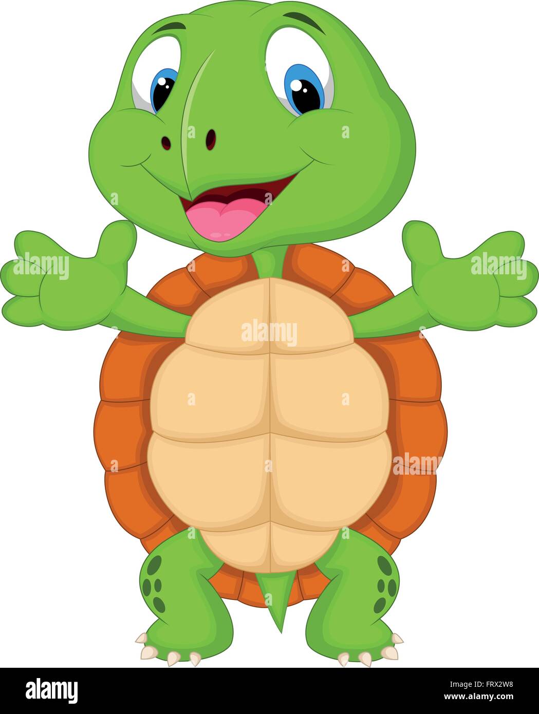 Cute turtle cartoon posing Stock Vector Image & Art - Alamy