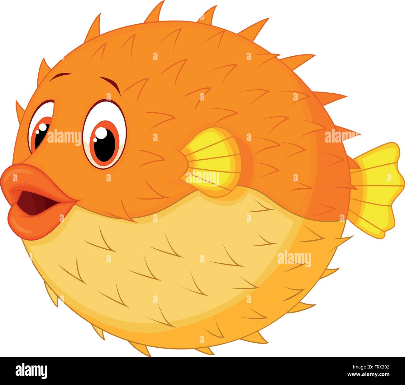 Cute puffer fish cartoon Stock Vector Image & Art - Alamy