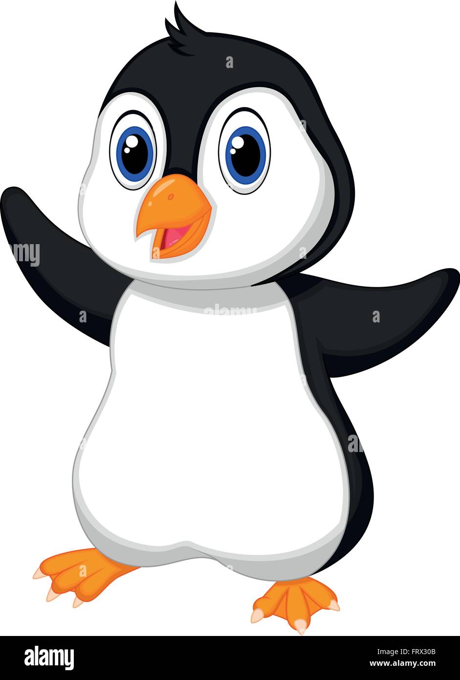 Cute baby penguin cartoon Stock Vector Image & Art - Alamy