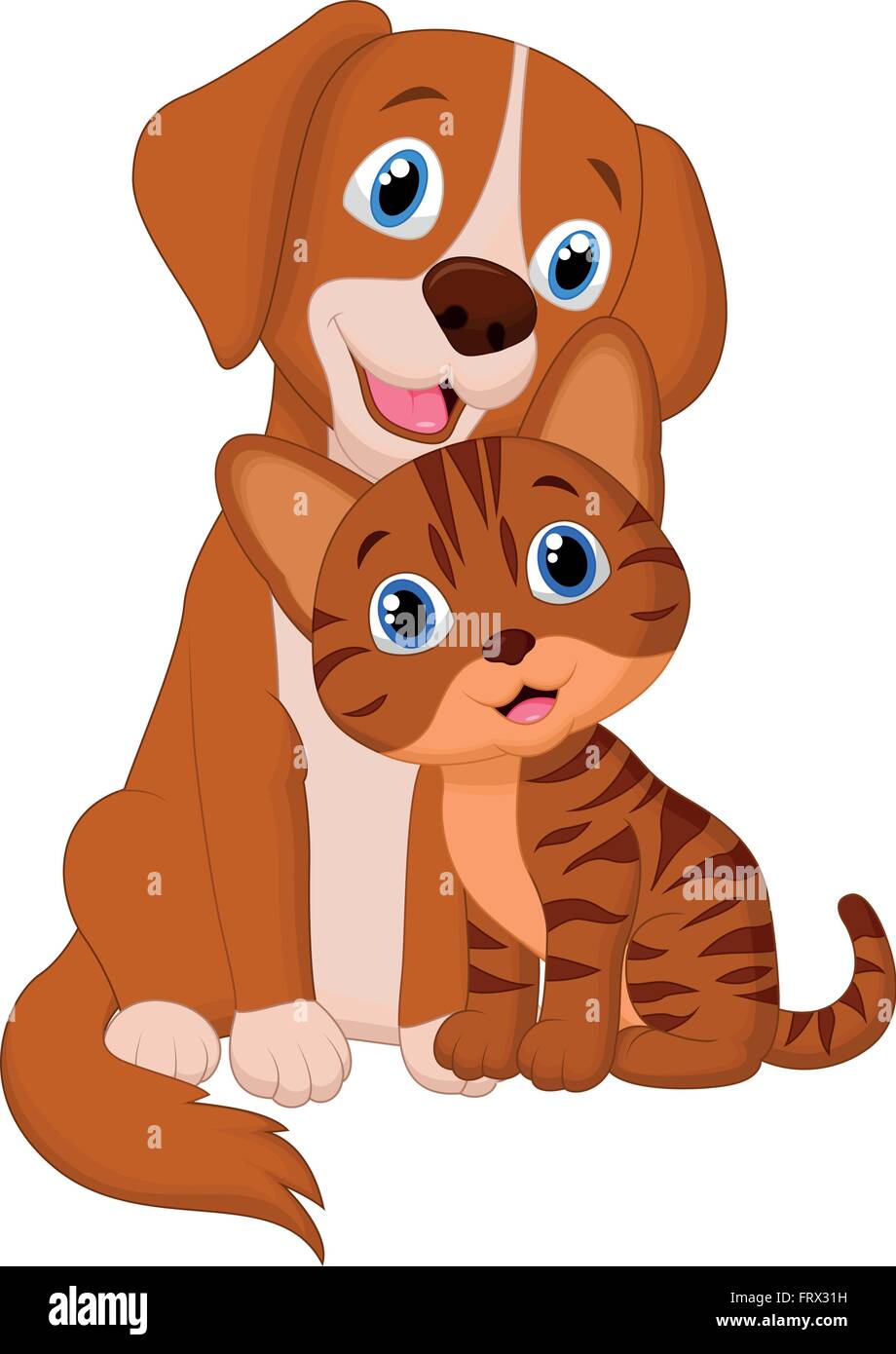 Cute little ginger kitten Stock Vector Images - Alamy