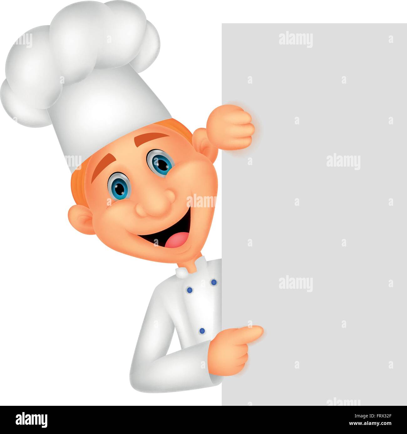 Chef cartoon with blank sign Stock Vector Image & Art - Alamy