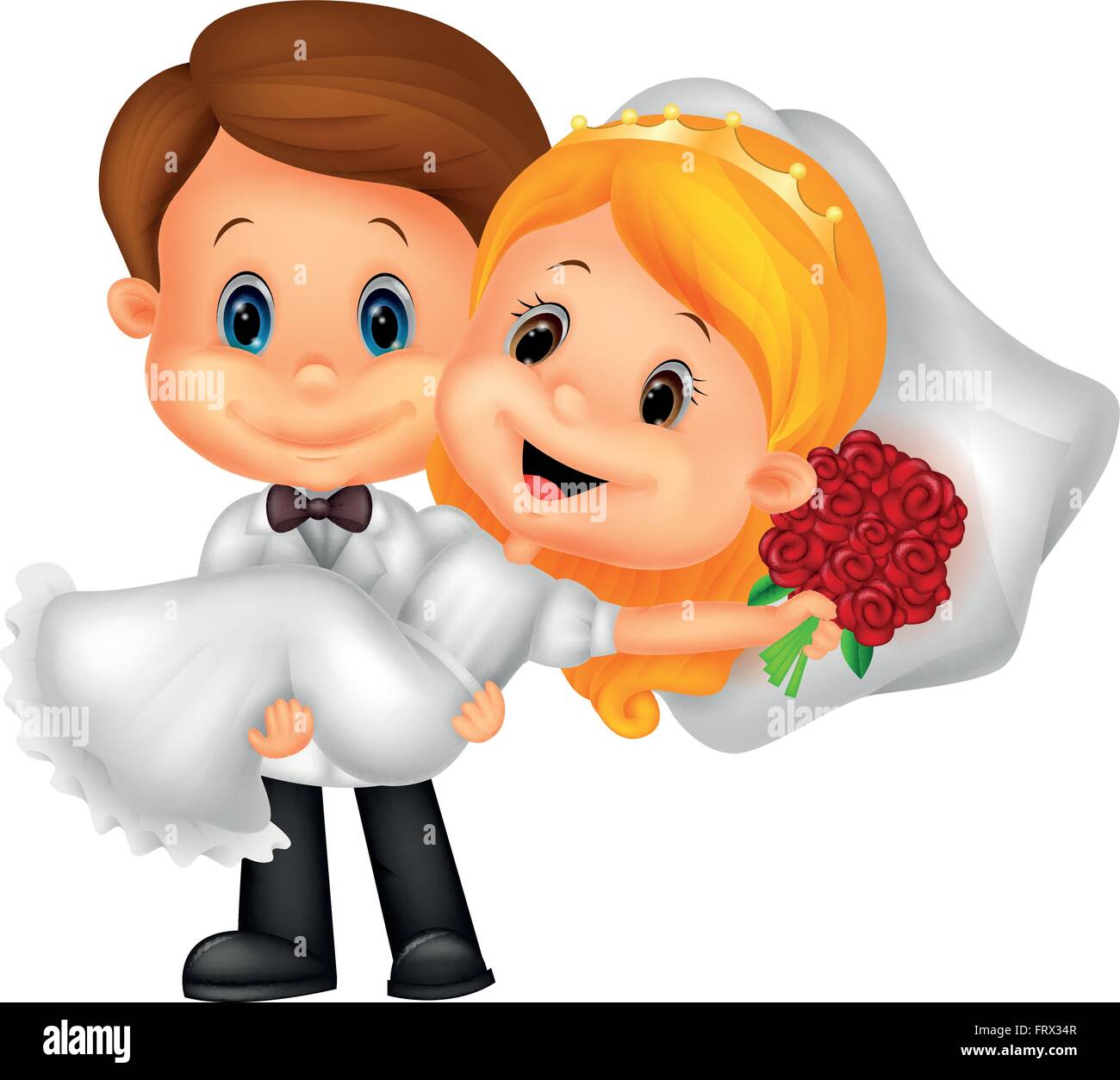 Illustration of Kids Playing Bride and Groom Stock Vector Image & Art ...