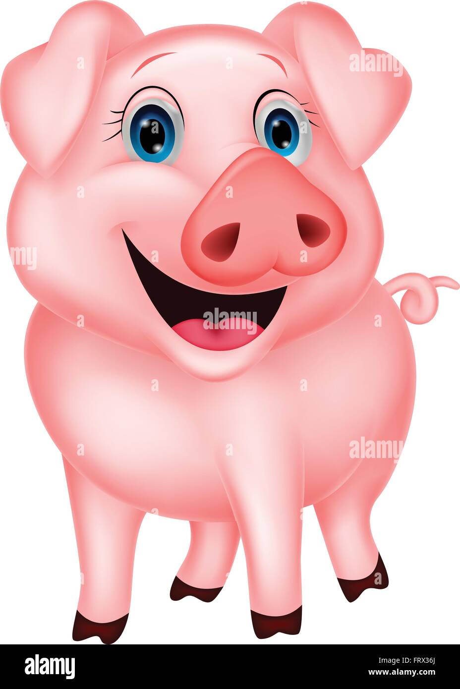 Cute pig cartoon Stock Vector Image & Art - Alamy