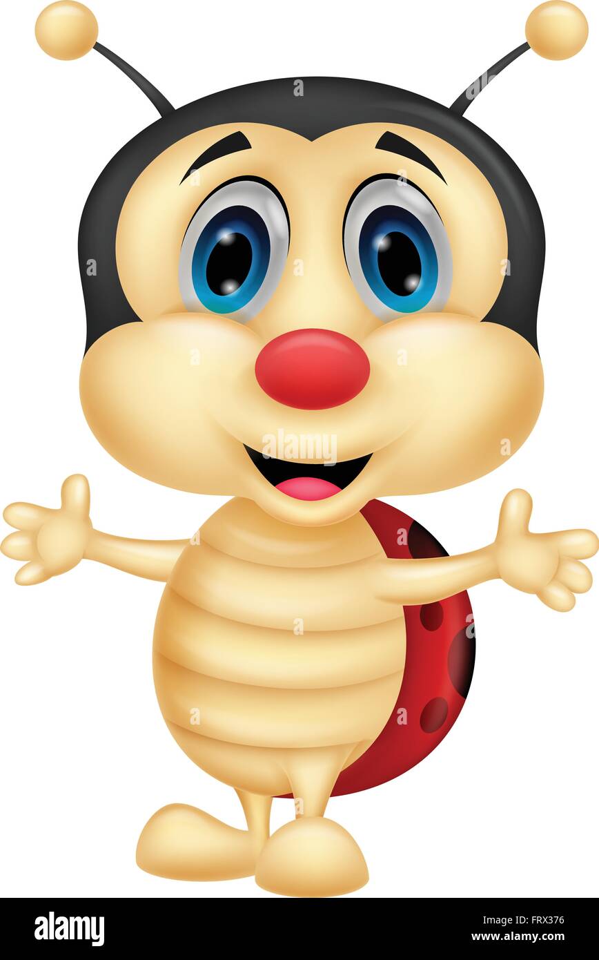 Cute ladybug cartoon Stock Vector Image & Art - Alamy