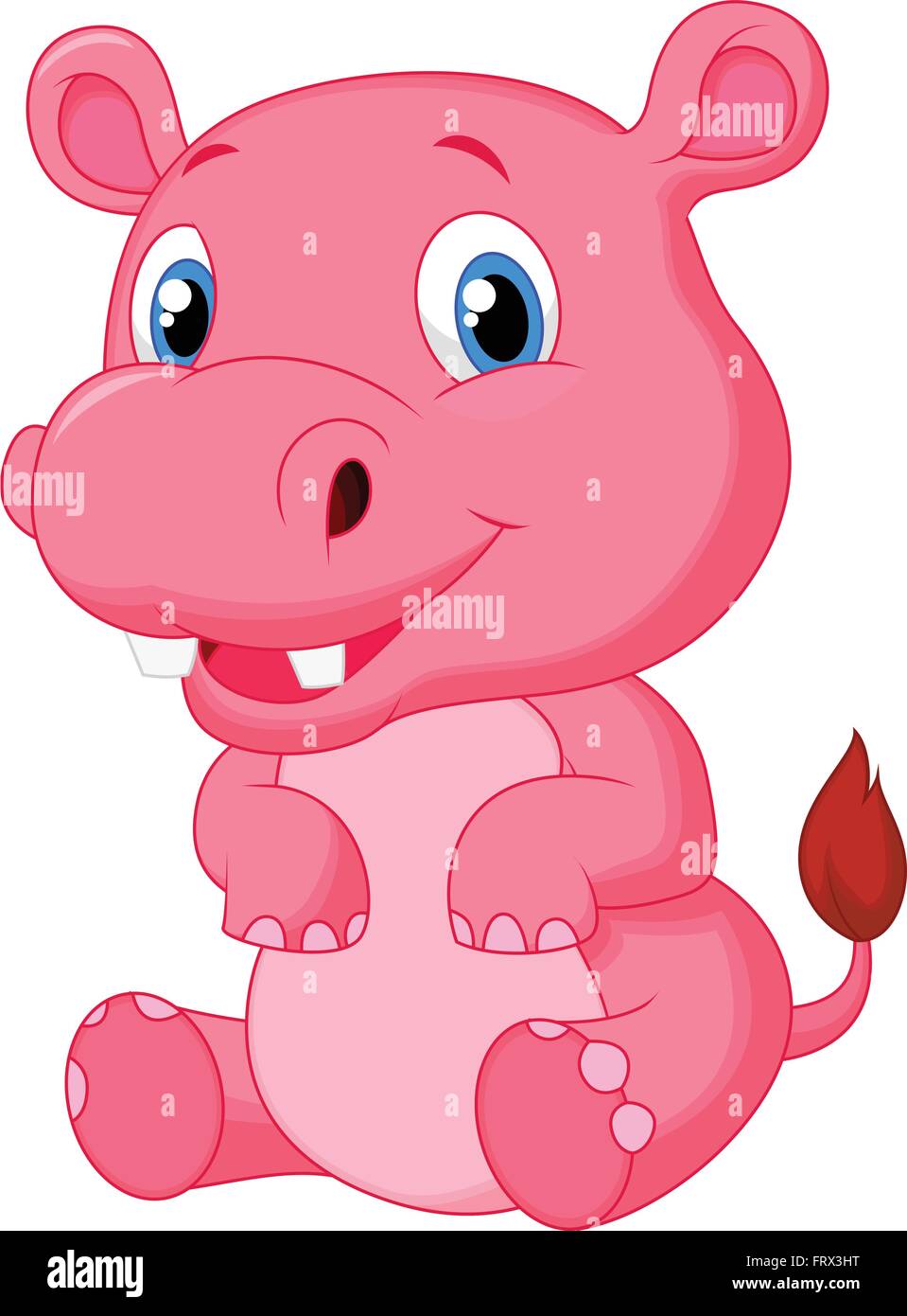 Cute hippo cartoon Stock Vector Image & Art - Alamy