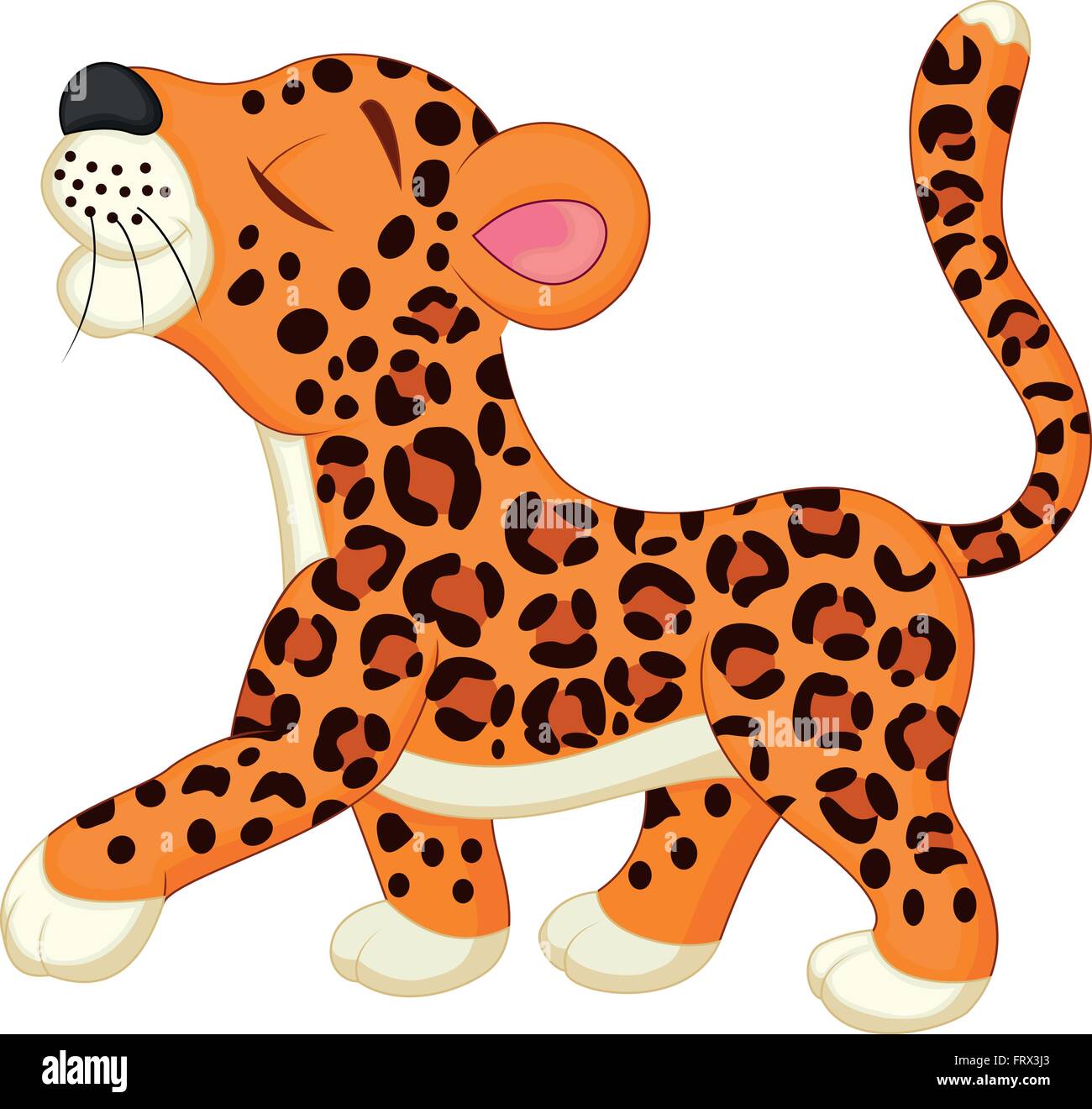 Cute leopard cartoon Stock Vector Image & Art - Alamy
