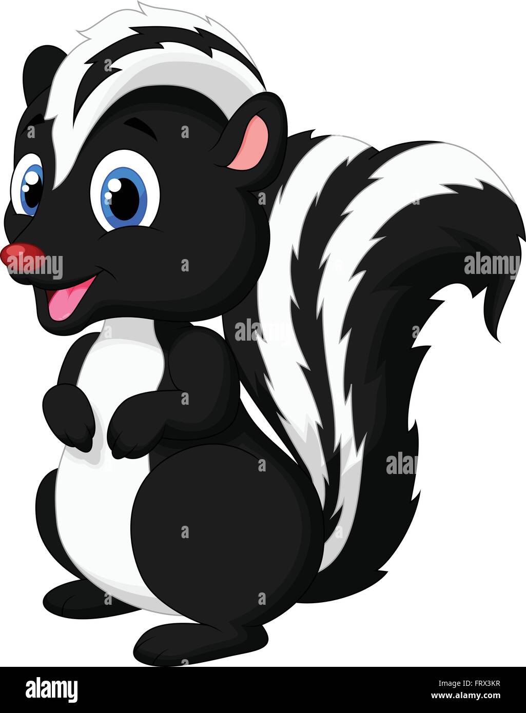 Cute skunk cartoon Stock Vector Image & Art - Alamy
