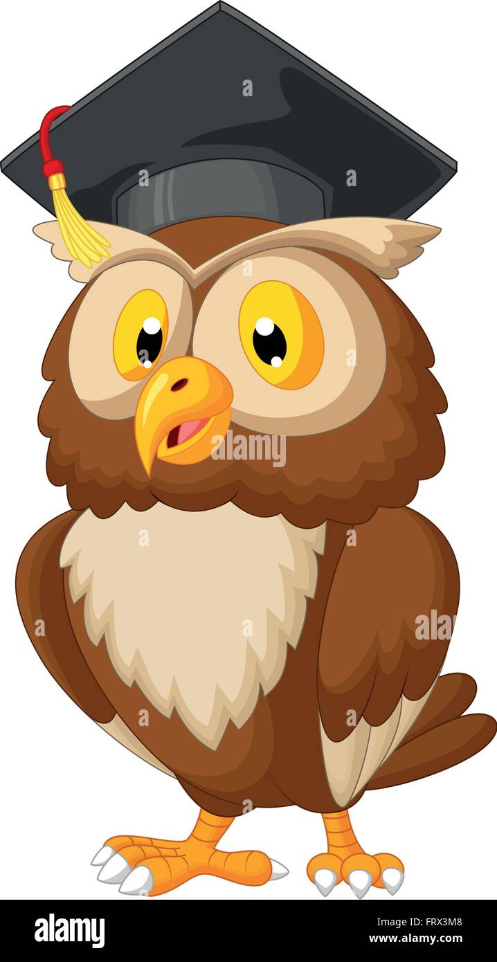 Owl wearing graduation cap Stock Vector Image & Art - Alamy