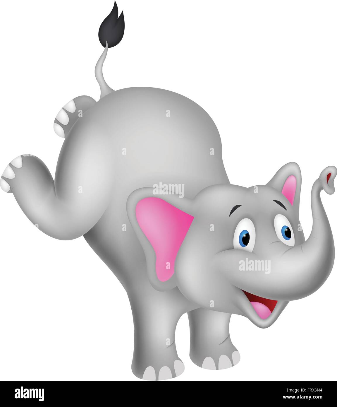 Cute elephant cartoon Stock Vector Image & Art - Alamy