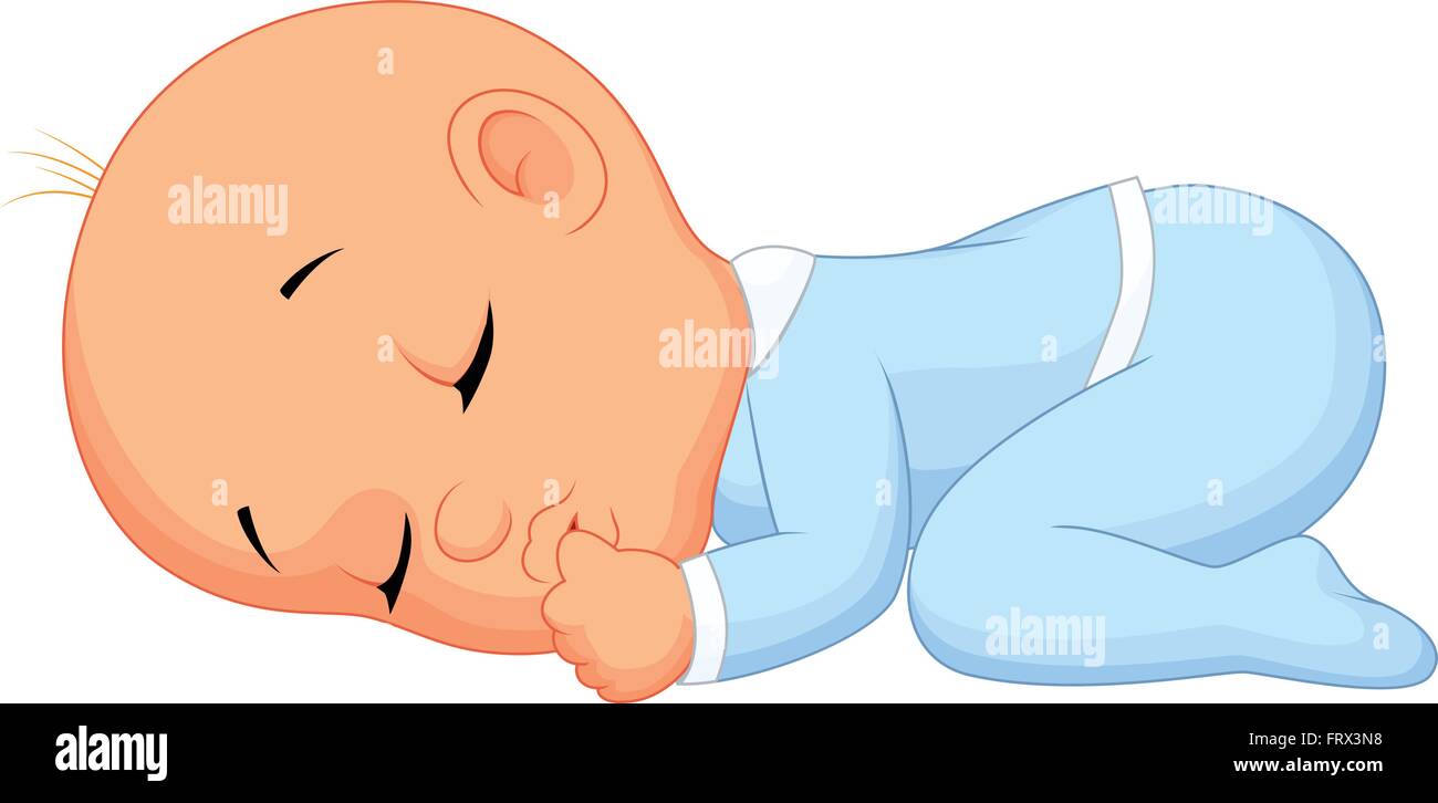 Baby boy sleeping Stock Vector Image & Art - Alamy