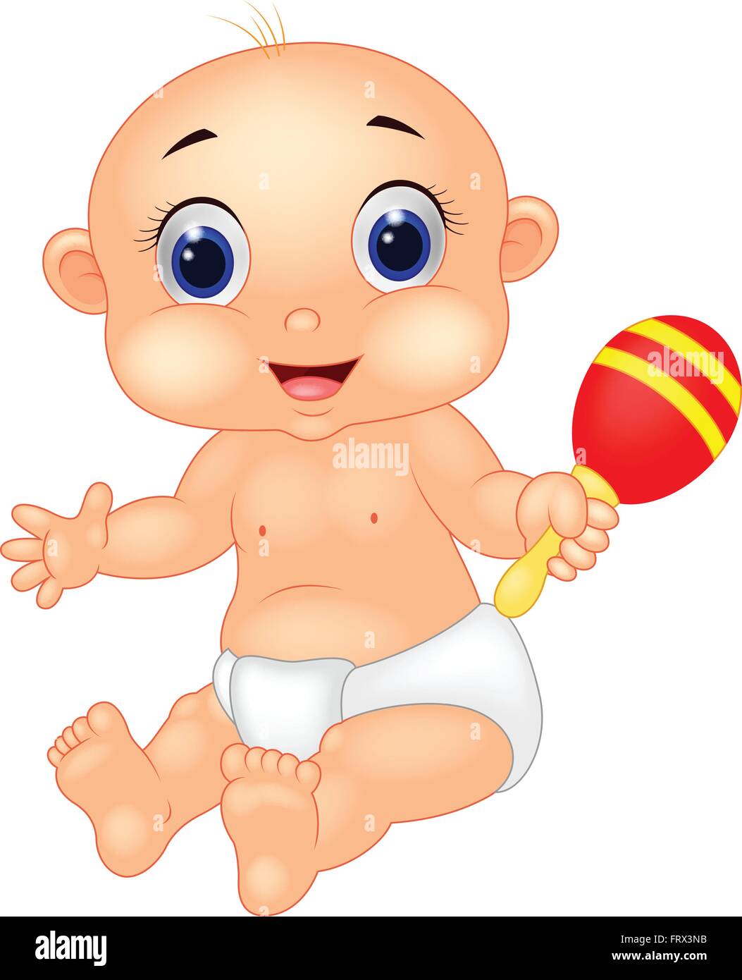 Red baby rattle icon cartoon hi-res stock photography and images - Alamy