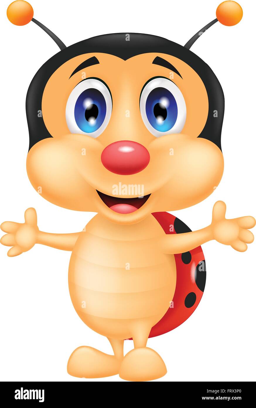 Cute ladybug cartoon Stock Vector Image & Art - Alamy