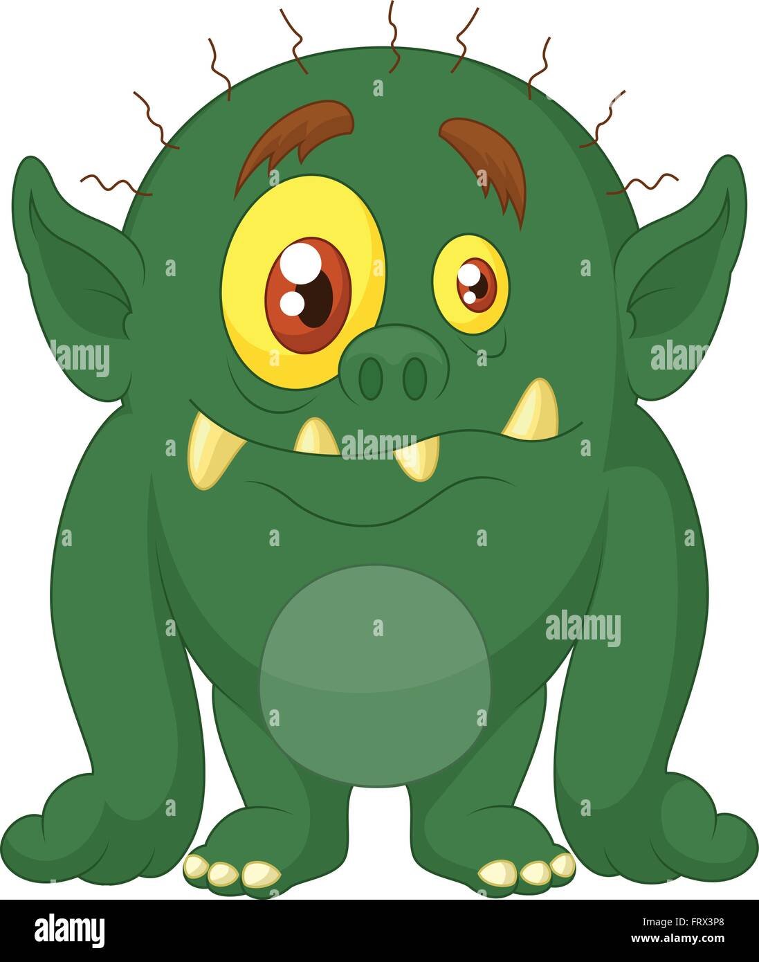 Cartoon green goblin hi-res stock photography and images - Alamy