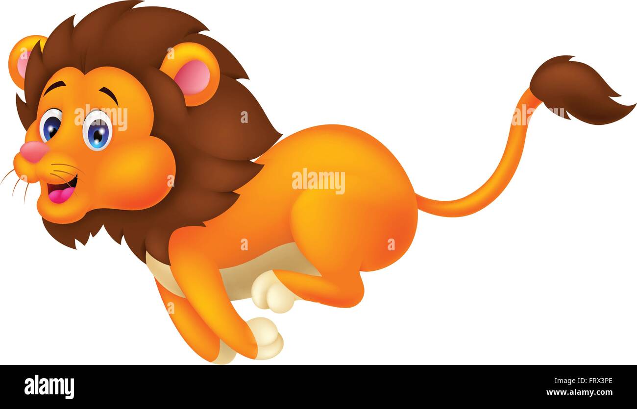 Lion running fast hi-res stock photography and images - Alamy