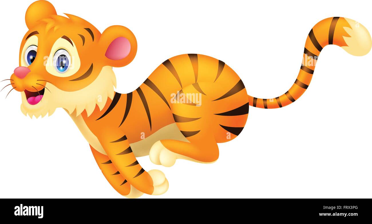 Tiger mascot running Stock Vector Images - Alamy
