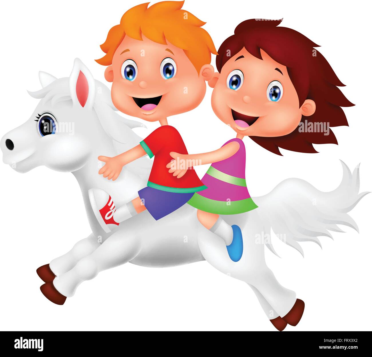 Child Gallop Clipart